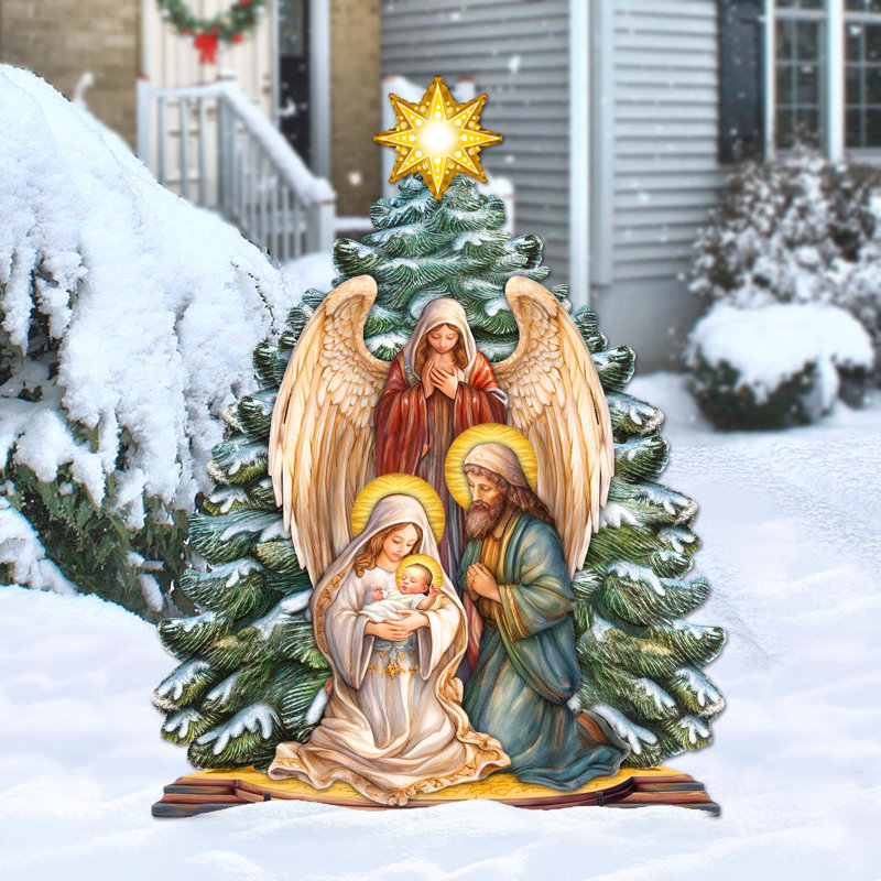 Designocracy Holy Family Nativity Figurine | Wayfair